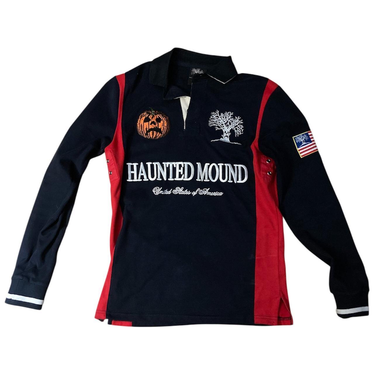 Haunted Mound Longsleeve Pumpkin Patch Polo 🎃 Just... | Depop