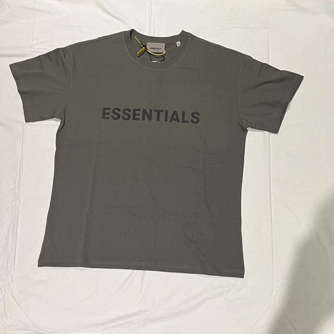 Grey essentials T shirt Brand new, never worn - Depop