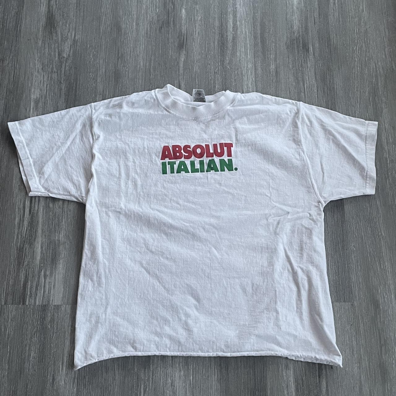 Absolut Italian T-Shirt Cropped Fits S/M - Depop
