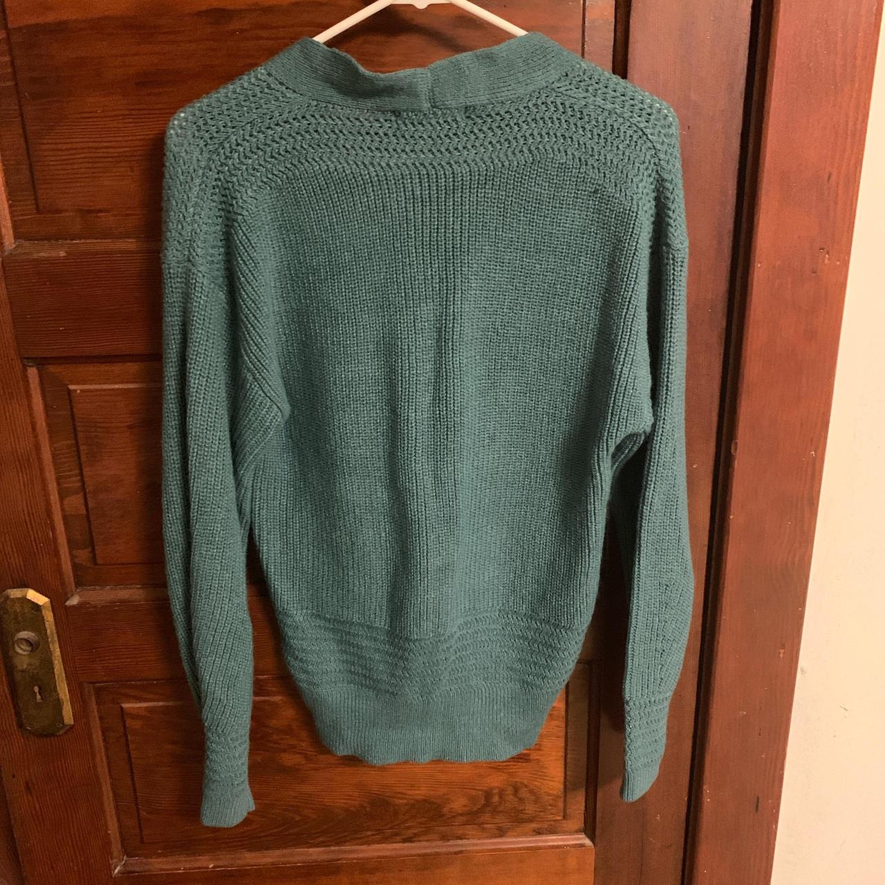 Dusty blue button up sweater/cardigan Third picture... | Depop