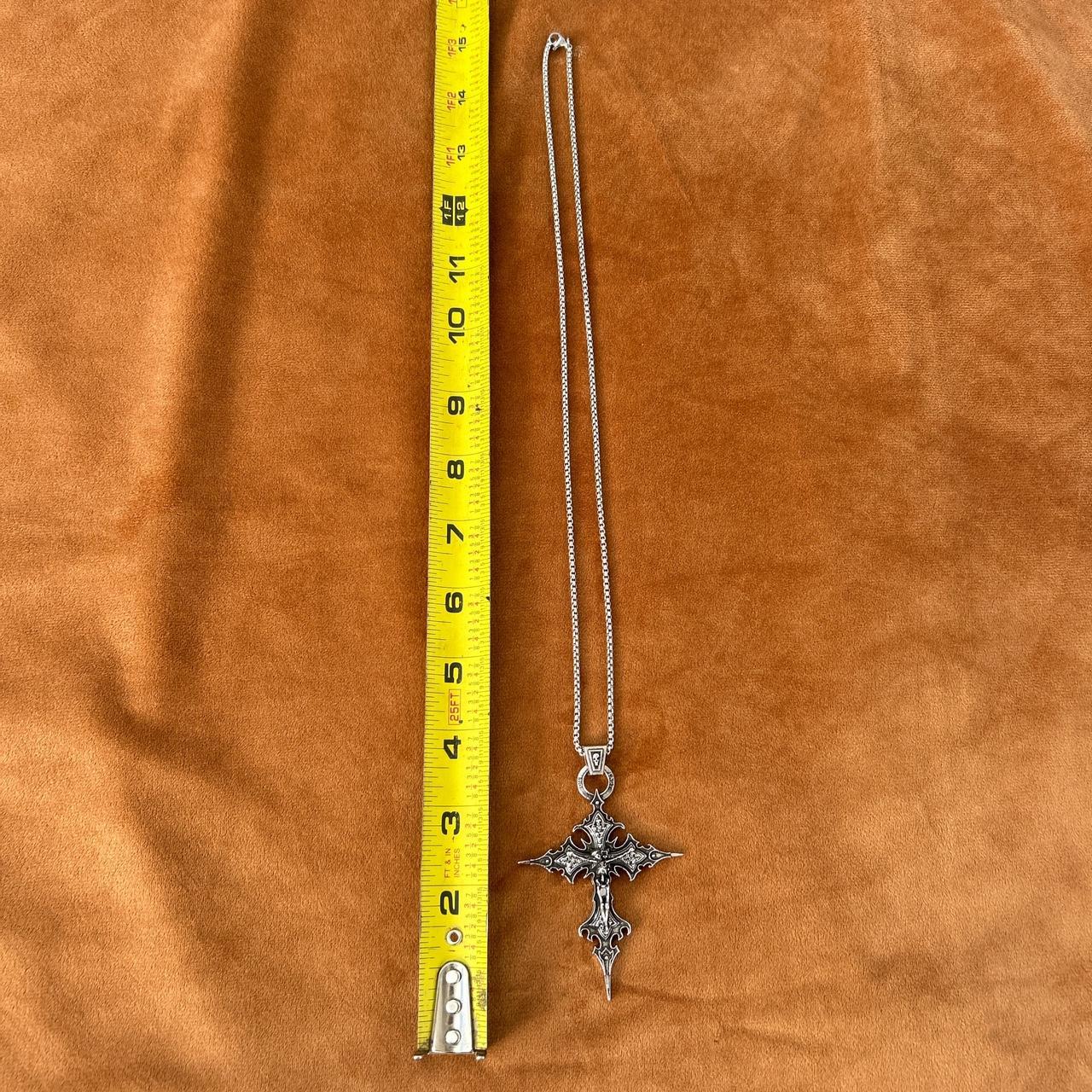 y2k punk Crucified Skelton chain ~⛓️Stainless steel... - Depop