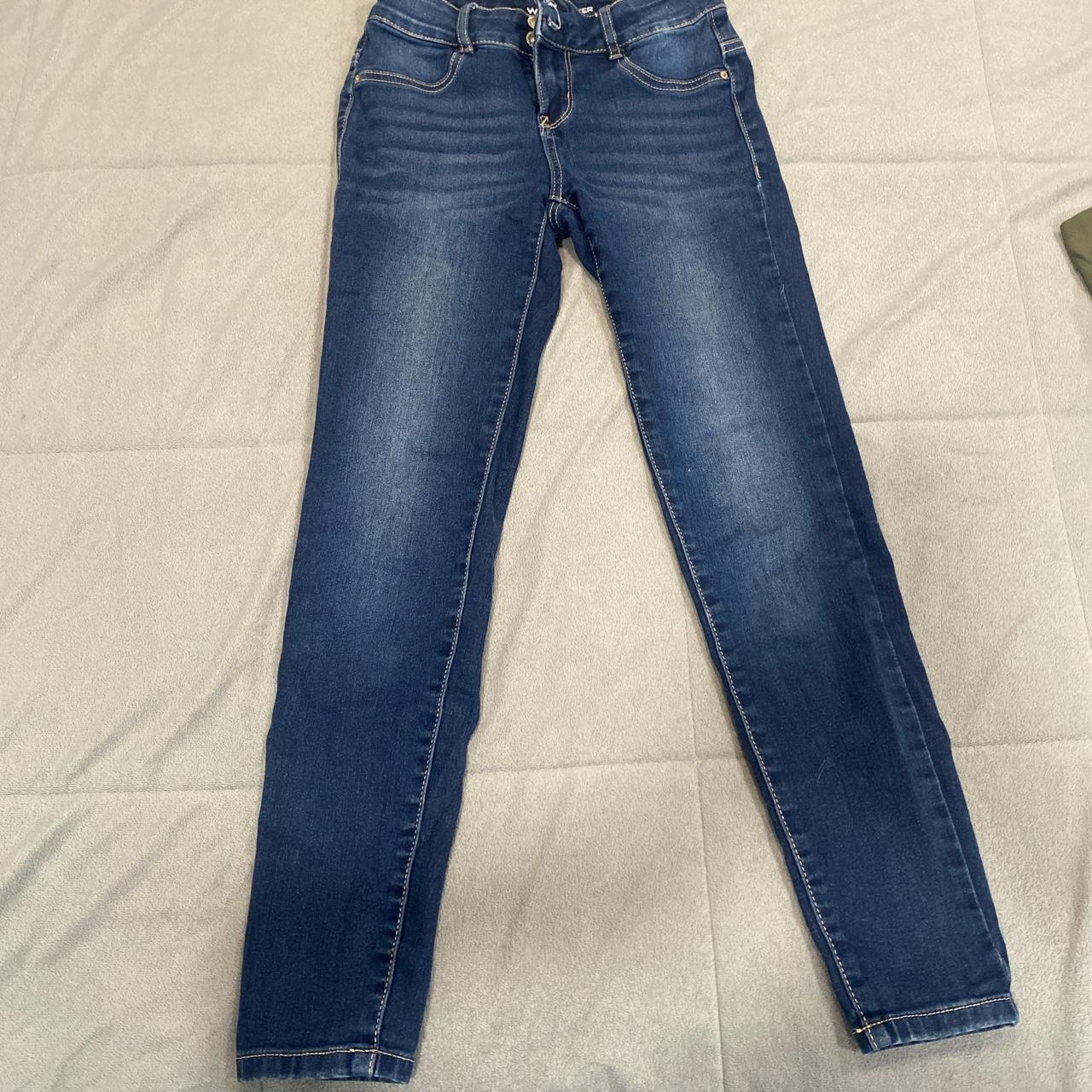 Small dark blue jeans, worn a few times - Depop