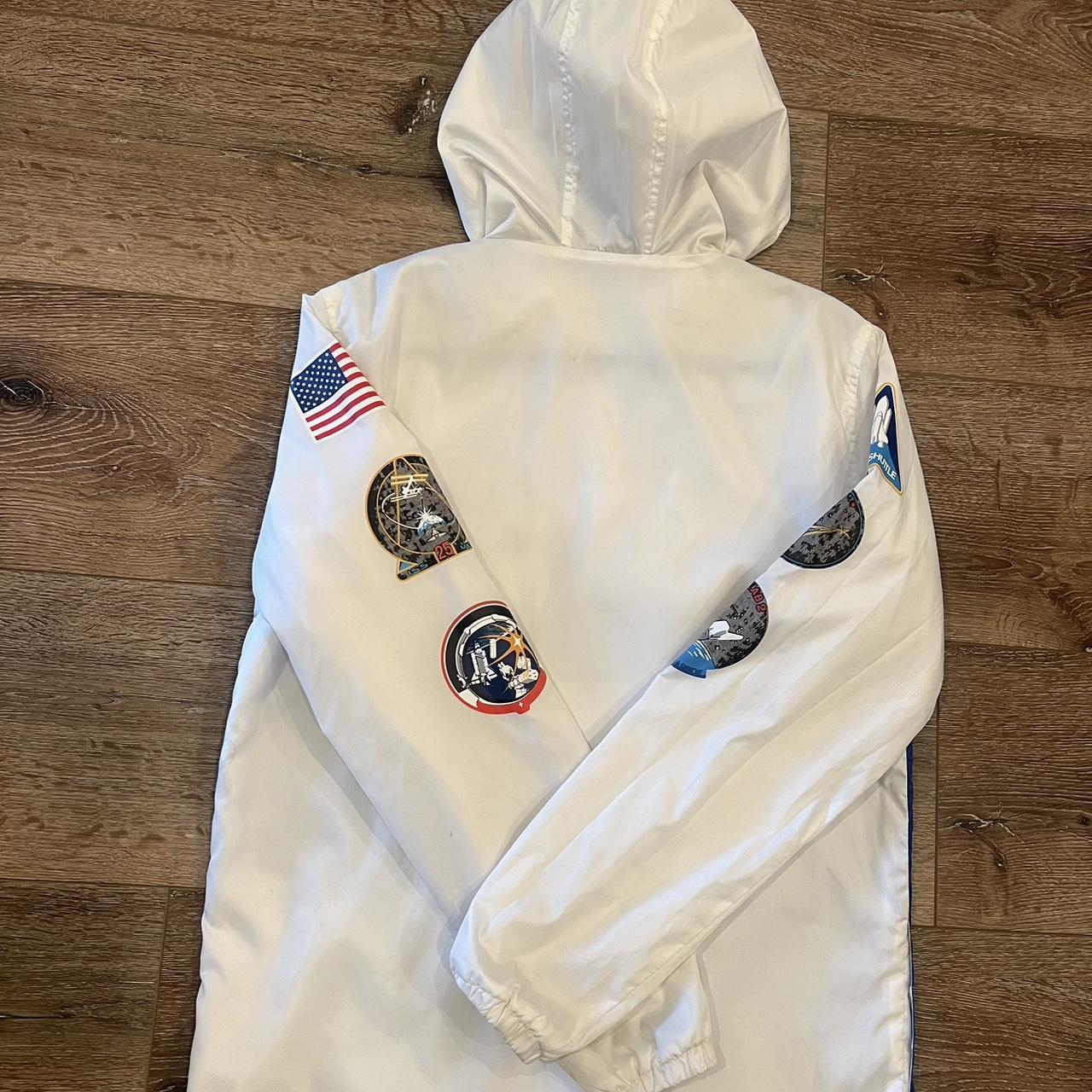 NASA Windbreaker Hoodie Functional Front Pocket Size... - Depop