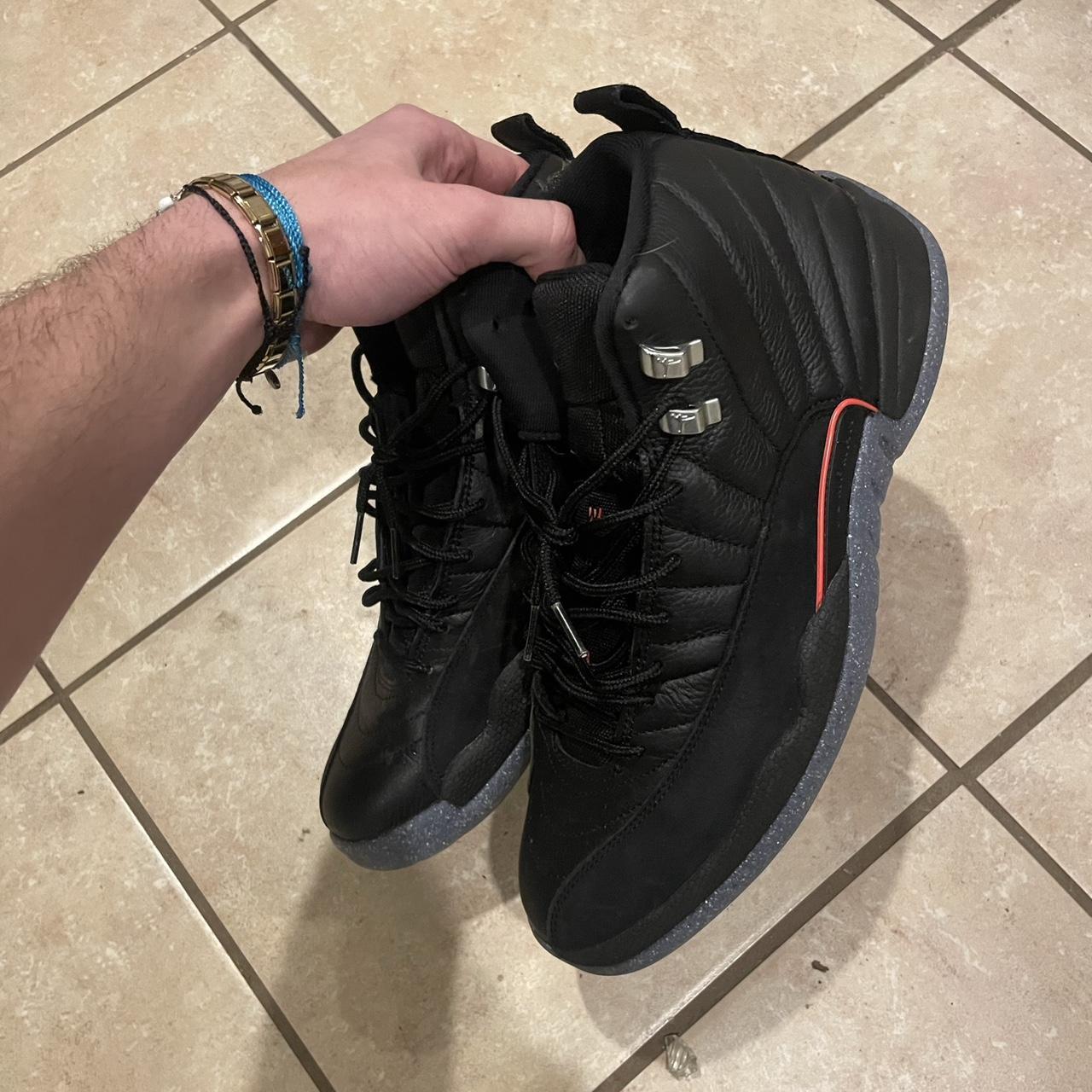 air jordan 12 utility, worn like twice. pretty much... - Depop