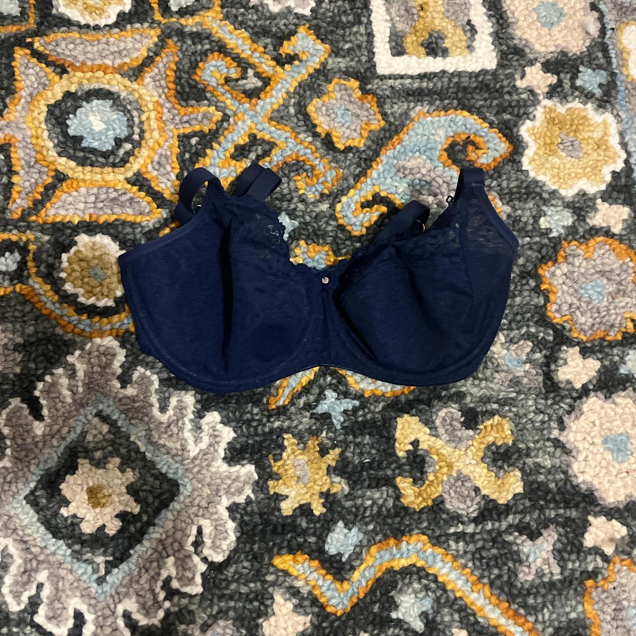Freya navy blue unlined bra, size 28f in uk sizes.... | Depop