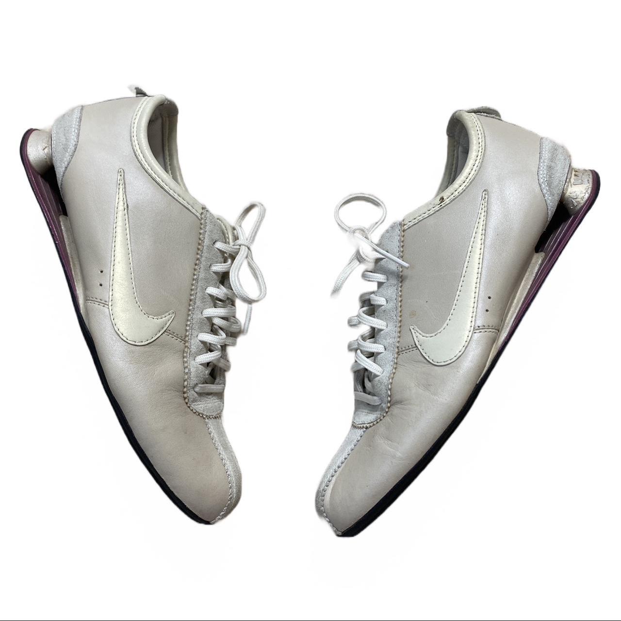 NIKE WOMEN SHOX RIVALRY/ 317011 SIZE UK 4.5 Y2K NUDE... - Depop