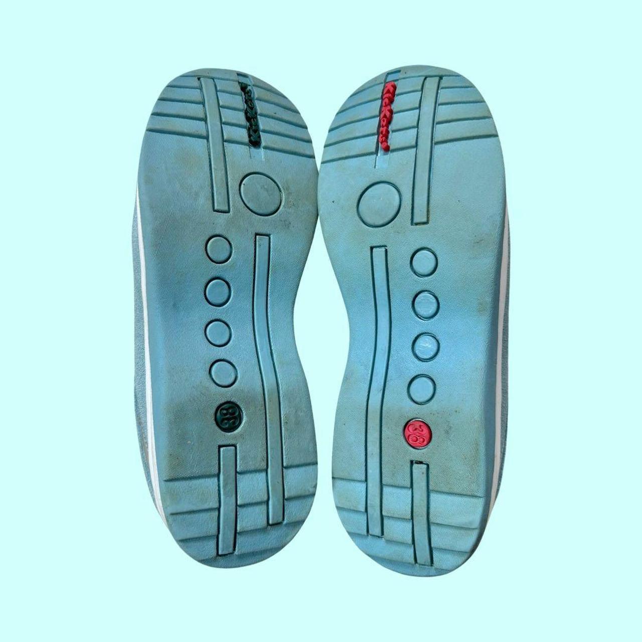 Y2K BABY BLUE KICKERS MULES SLIP ONS PLATFORM... - Depop