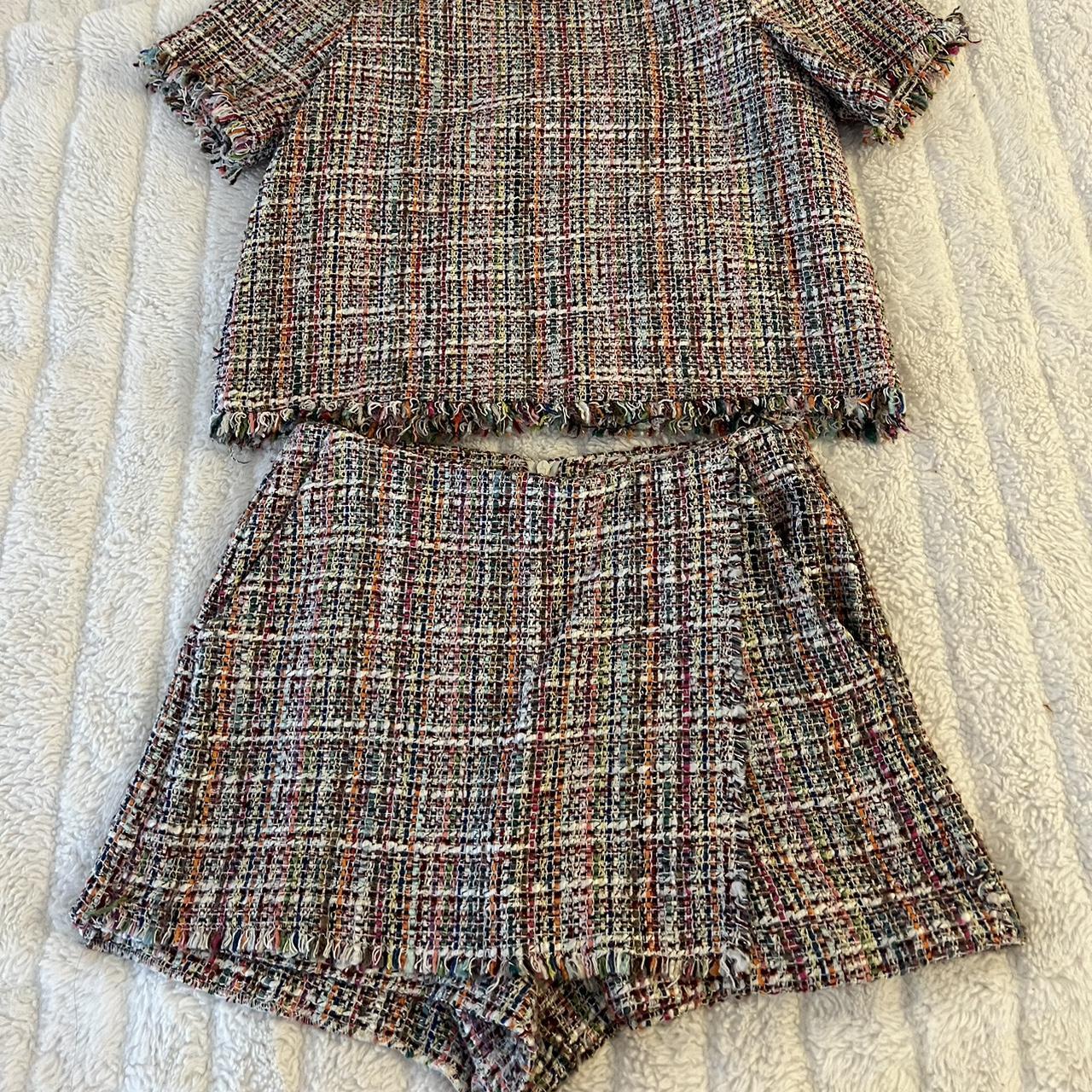 ZARA tweed set Both XS No flaws or any type of... - Depop