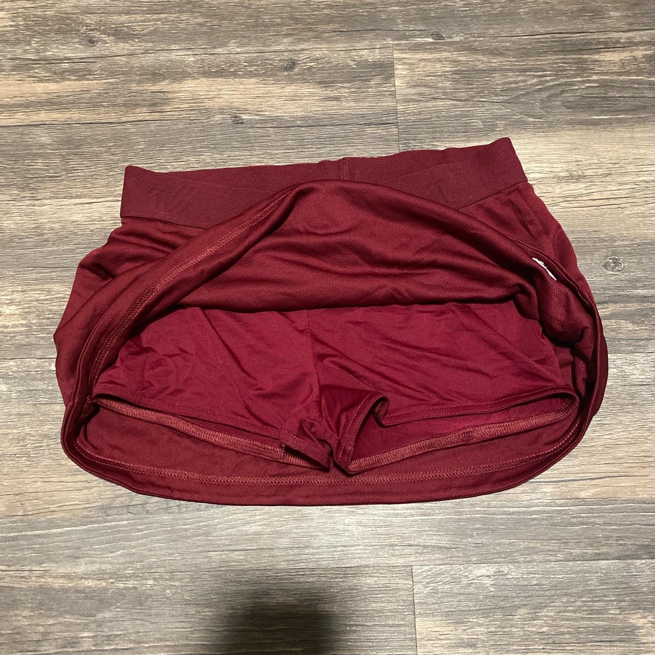 Maroon skort Size: S - Depop