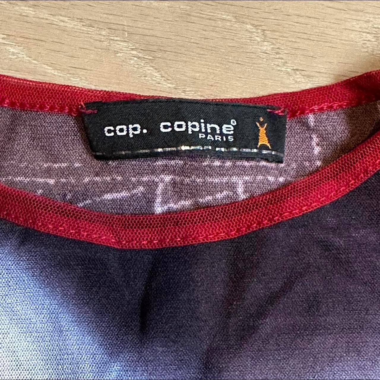 Cop Copine 2000s graphic long sleeved crop top Size... - Depop