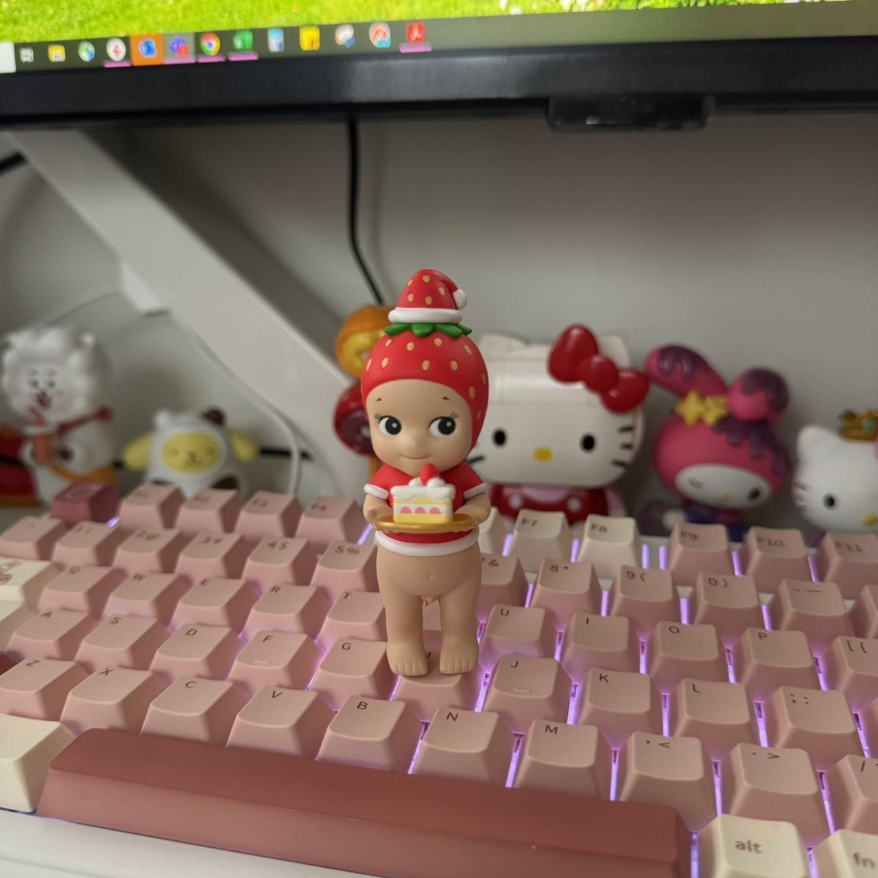 Sonny angel christmas dinner strawberry new without... - Depop