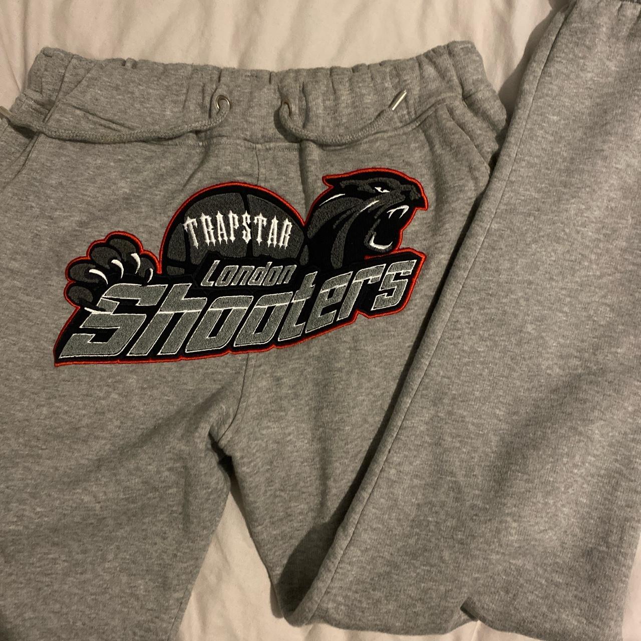 Grey/Red Small Trapstar Shooter Tracksuit #trapstar... - Depop
