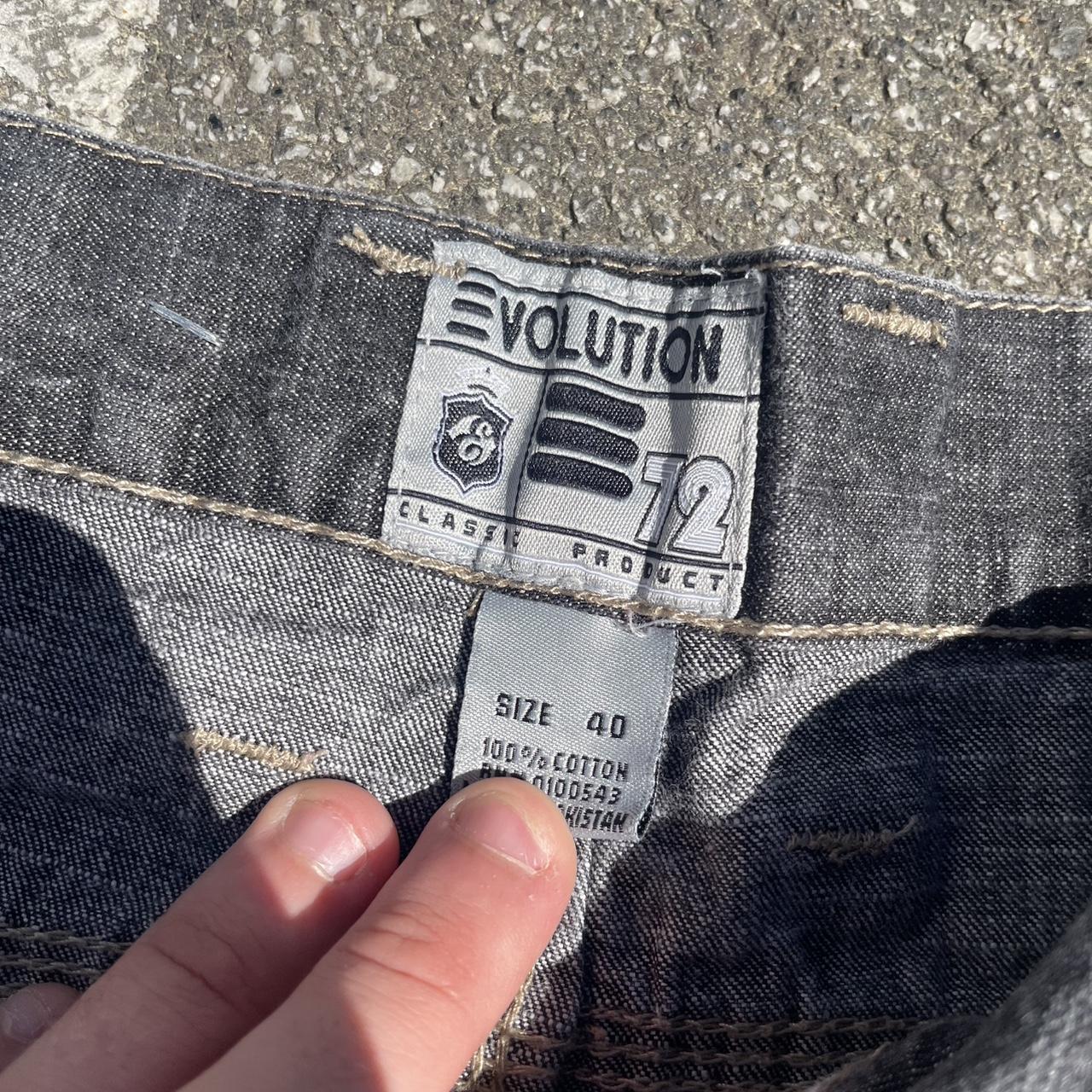 Y2K baggy evolution jorts with a nice face | Depop