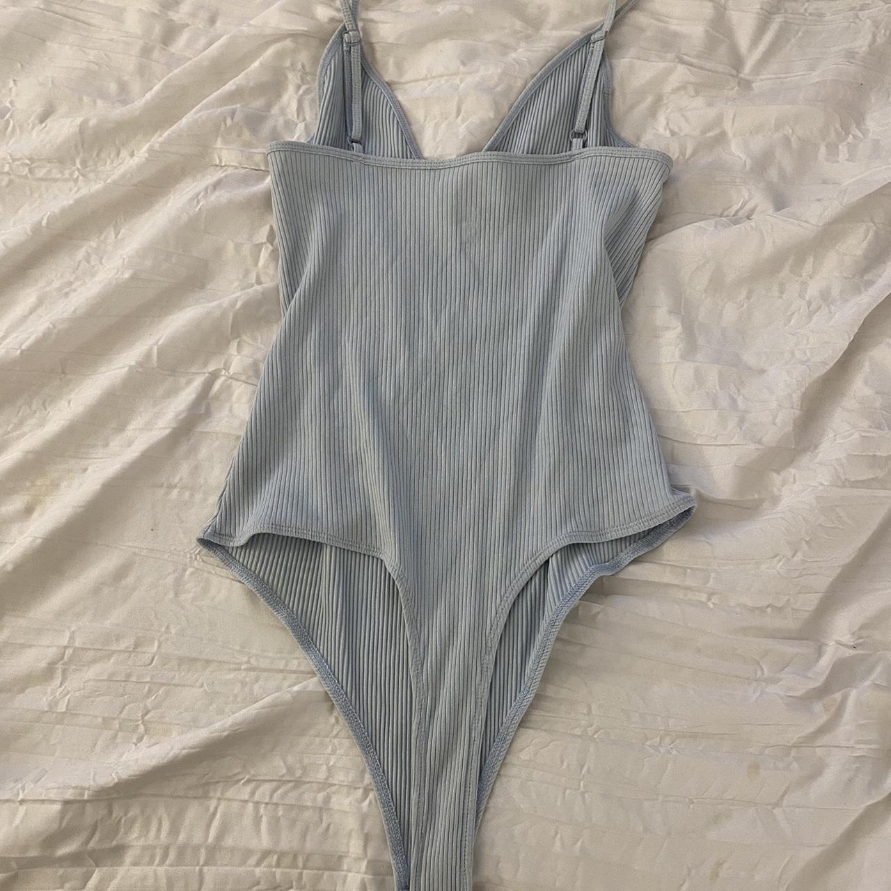 Pacsun Baby Blue Bodysuit Size Medium Thong Bodysuit... - Depop