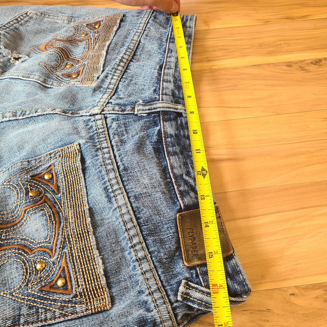 Flypaper Jeans Embellished Embroidered Studded... - Depop