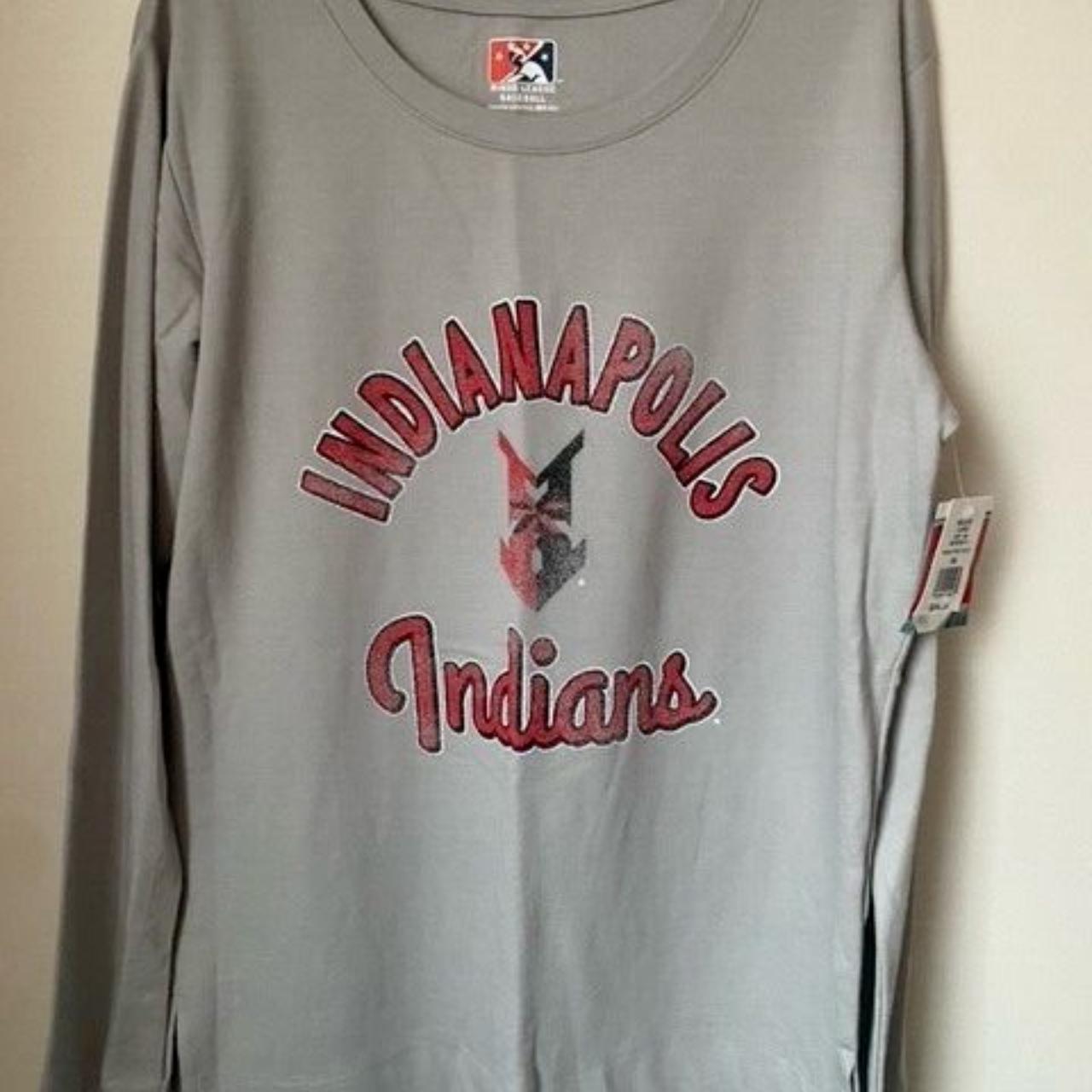 NWT Indianapolis Indians Baseball Shirt distressed... - Depop