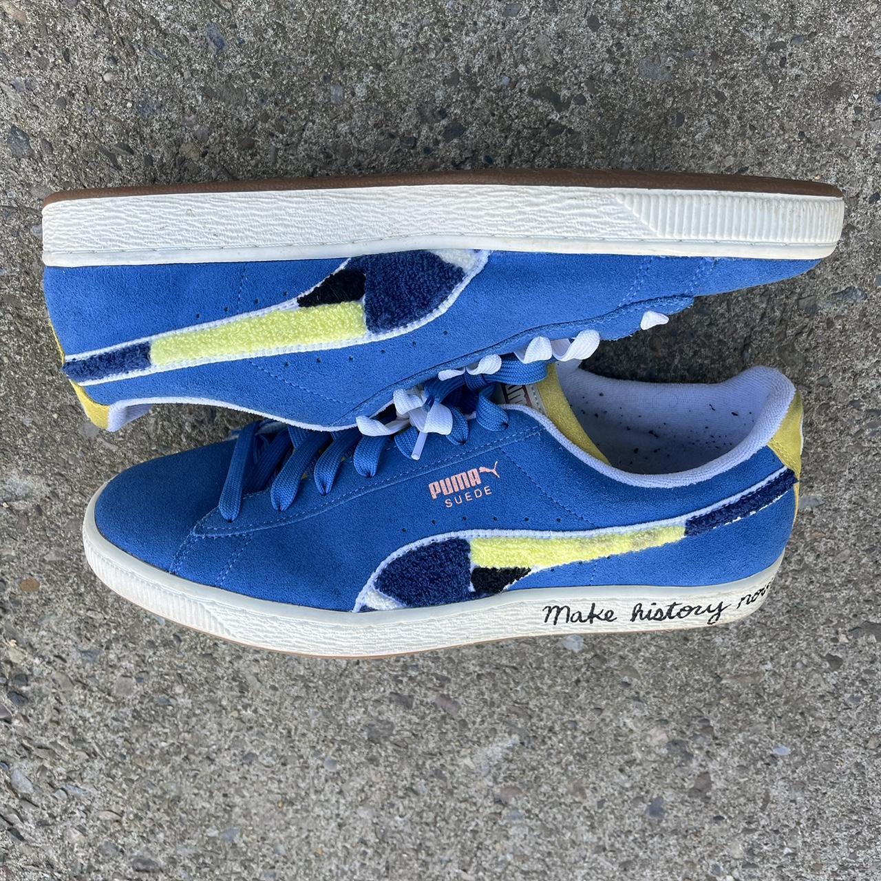 PUMA X BLACK FIVES MEN SUEDE CLASSIC (BLUE / STAR... - Depop