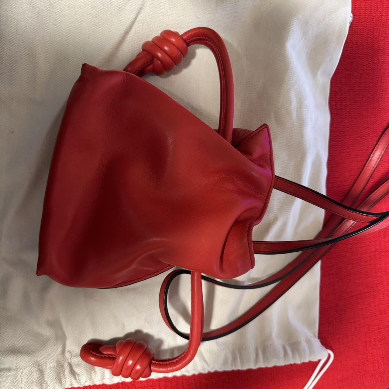 Loewe Red Flamenco Crossbody Bag Mini The magnet... - Depop