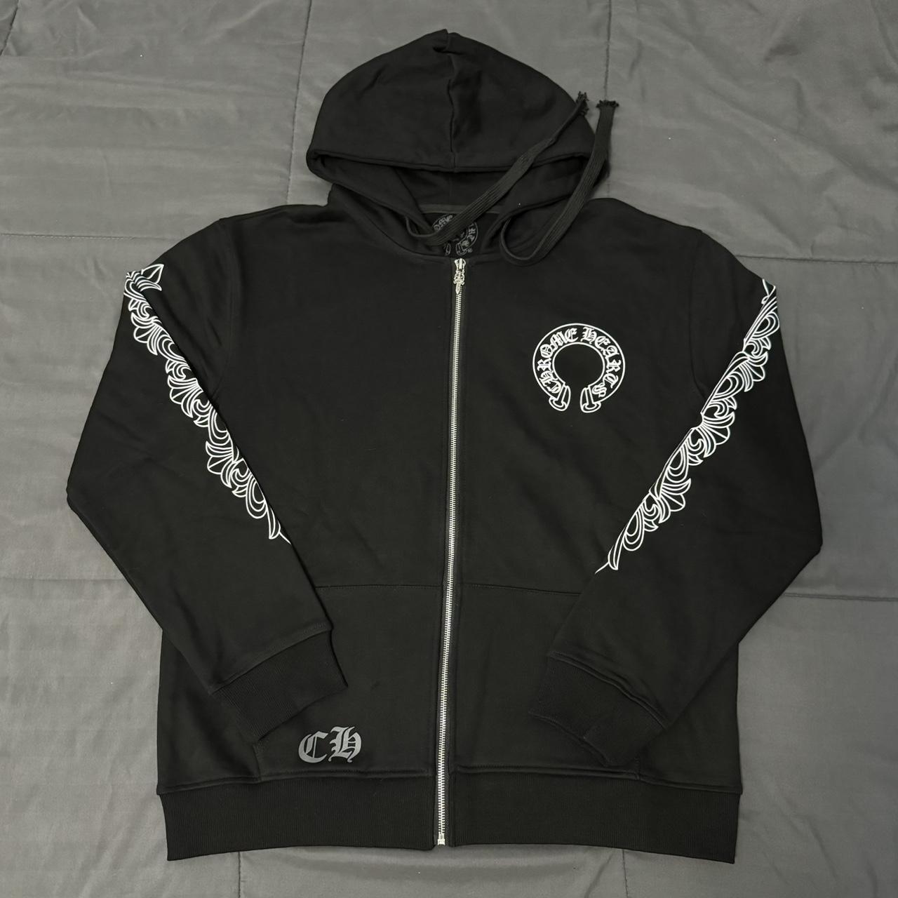Chrome Hearts Zip Up Hoodie Brand New with Tags Size... - Depop