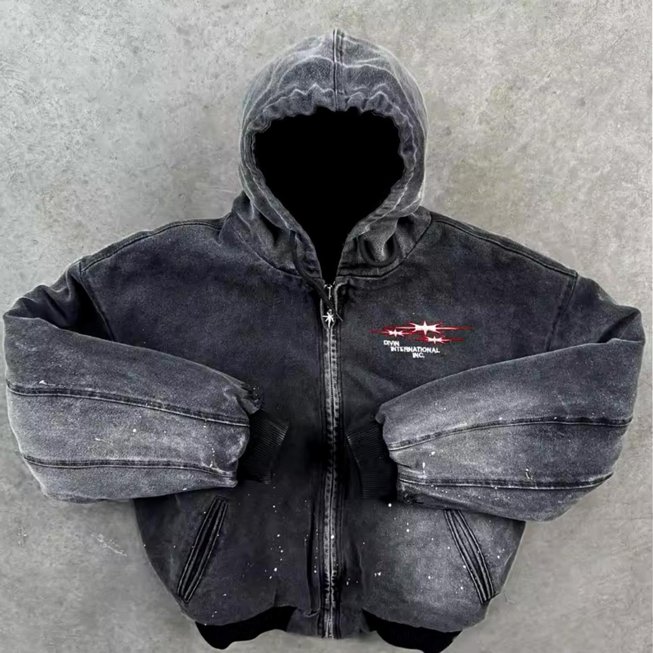 Grey Industrial Inc Coat 🤝 Send Offers #modern... - Depop