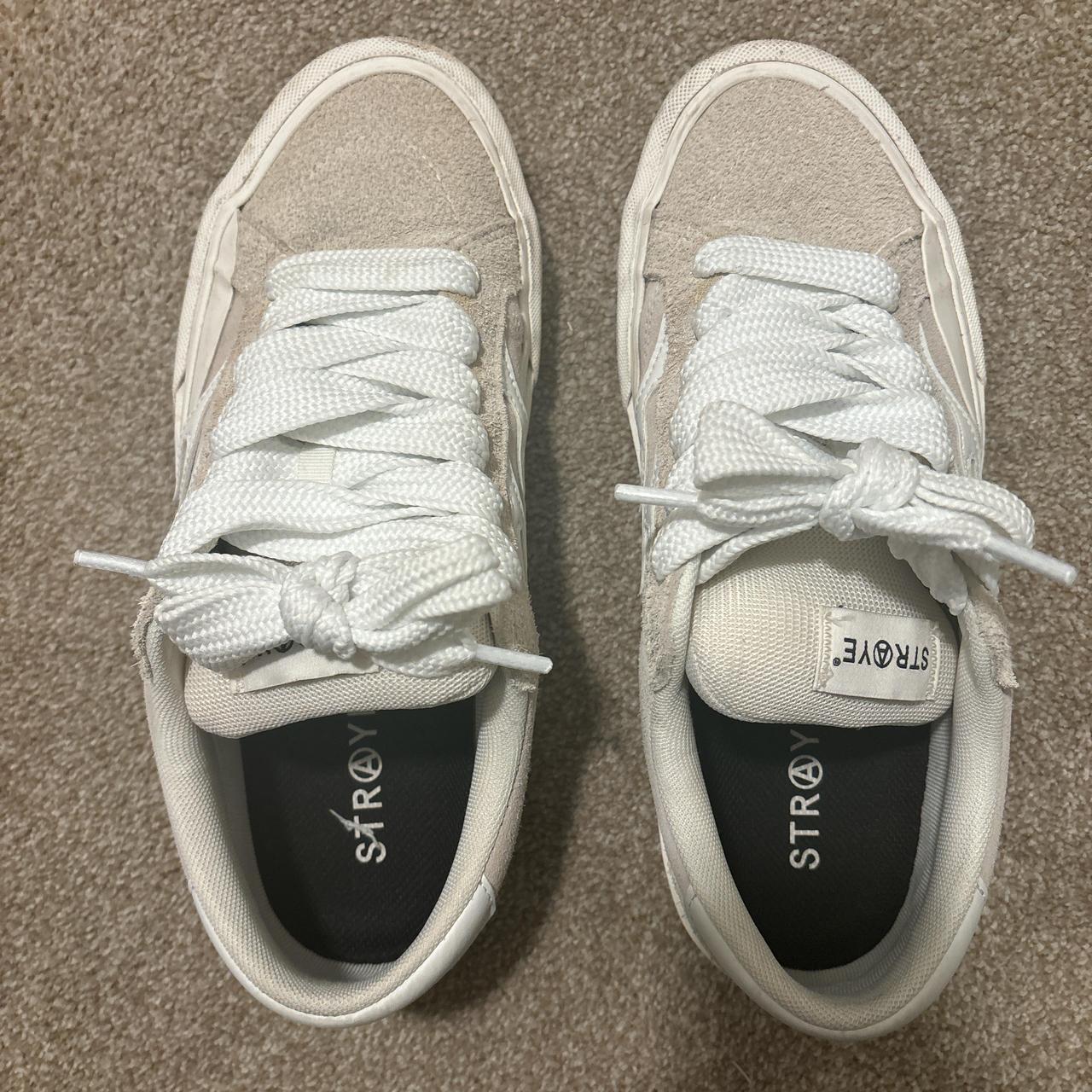 Straye Puff Cream Skate Shoes MISSING LACES | Depop