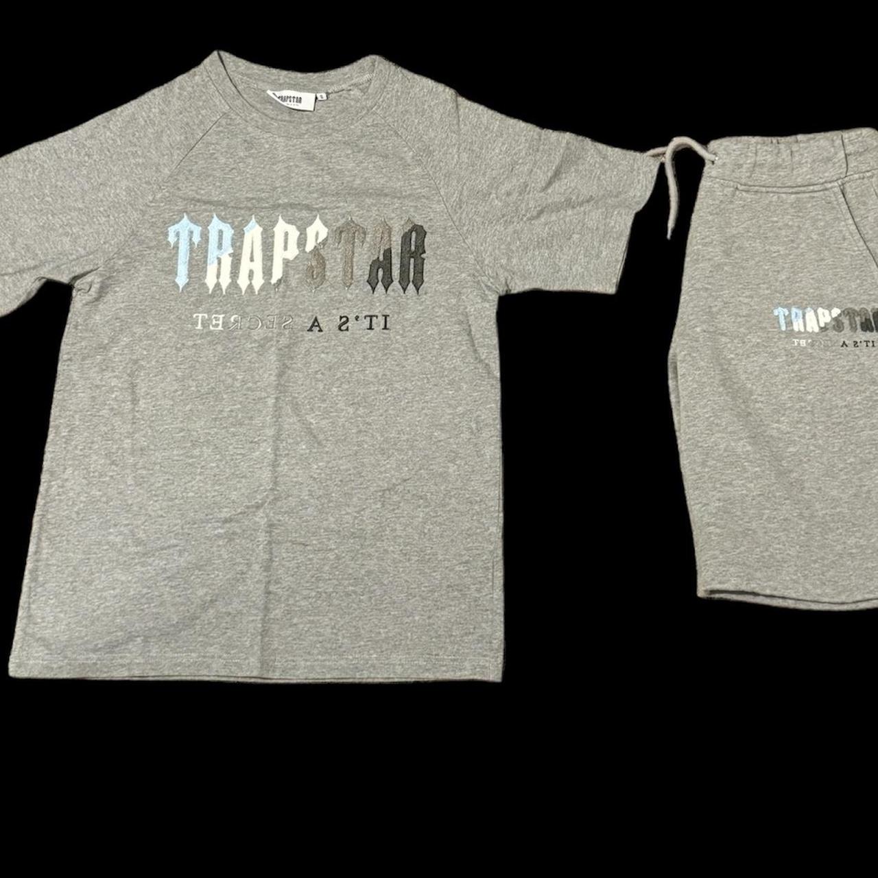 Short grey Trapstar tracksuit, size S #Trapstar... - Depop