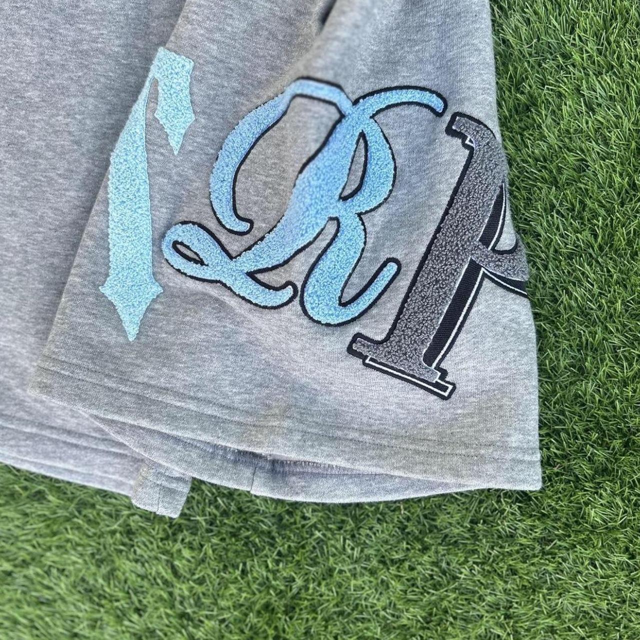 Trapstar grey and blue short set brand new - Depop