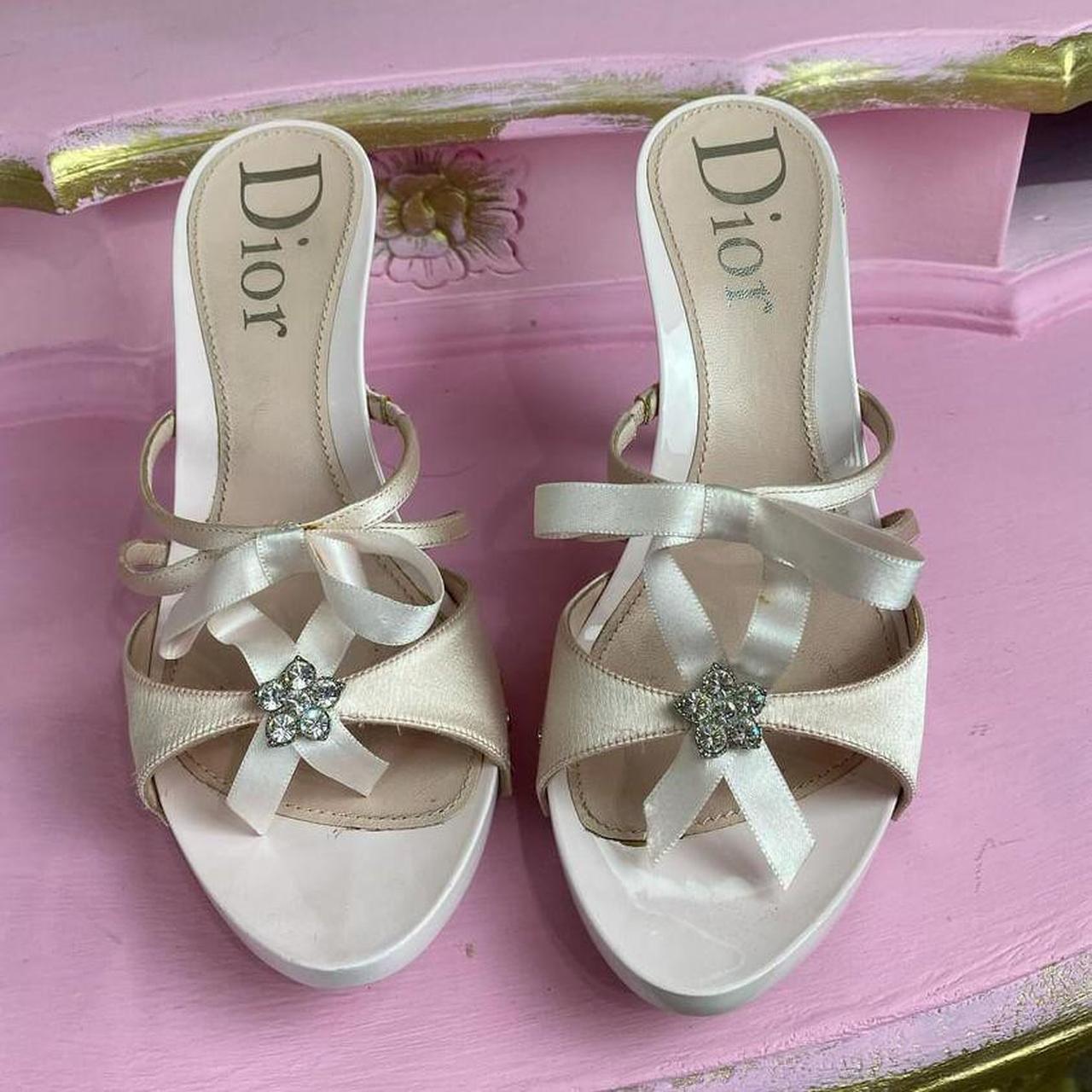 Rare vintage dior ballet pink heels 💗 Size 38 (US... - Depop