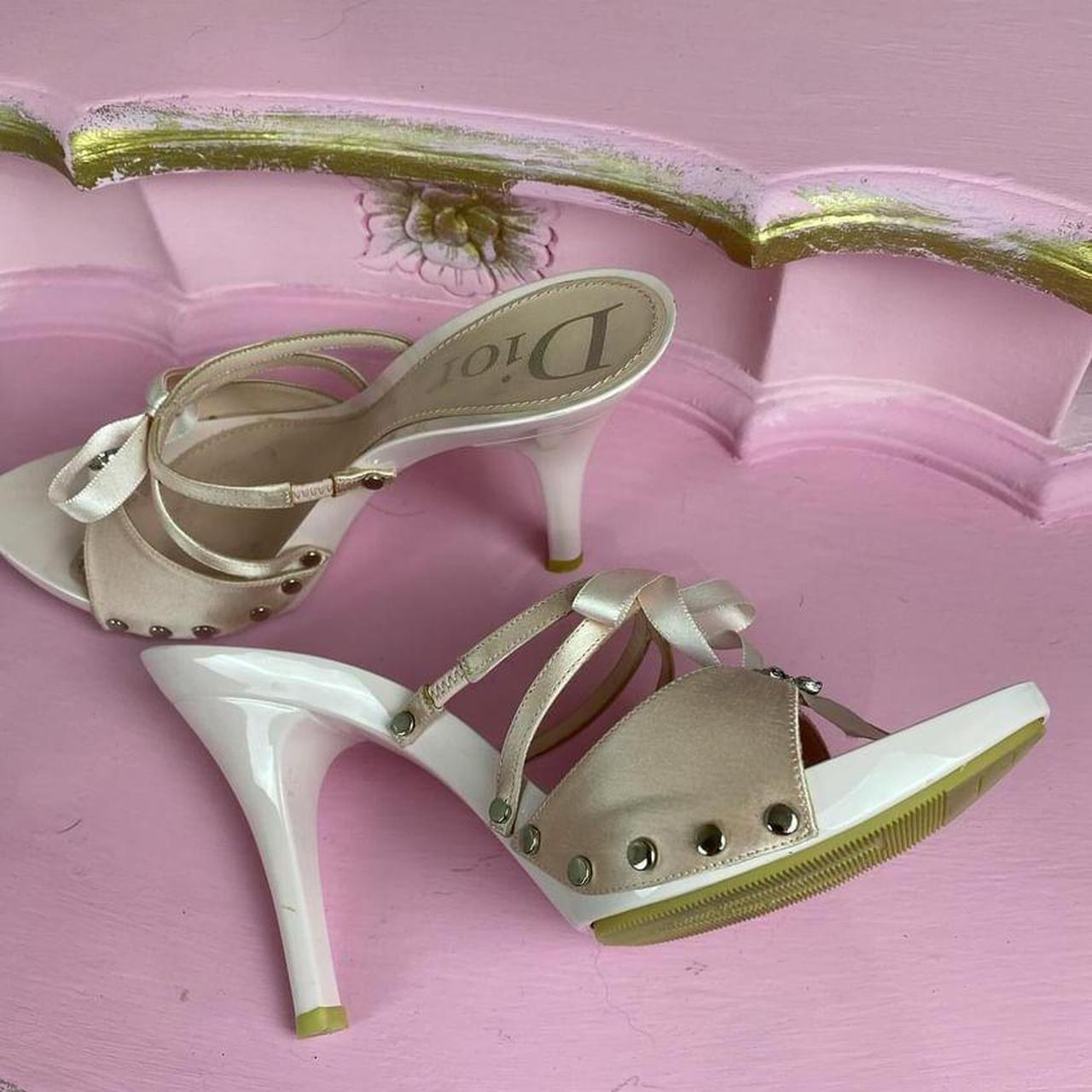 Rare vintage dior ballet pink heels 💗 Size 38 (US... - Depop