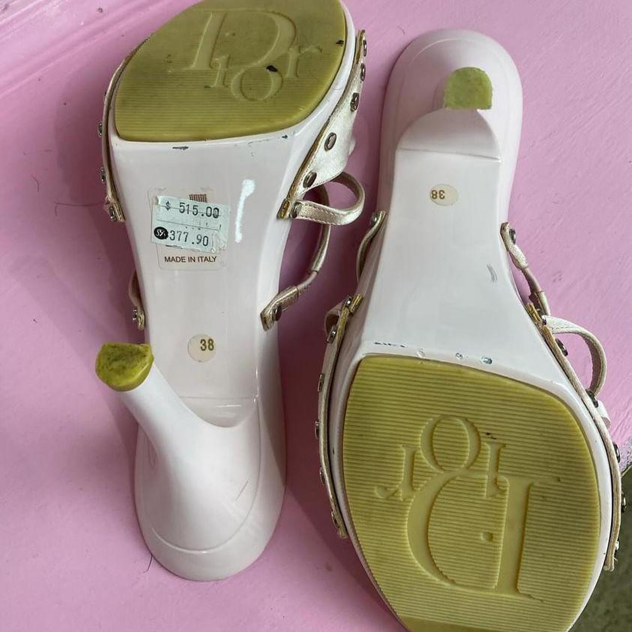 Rare vintage dior ballet pink heels 💗 Size 38 (US... - Depop