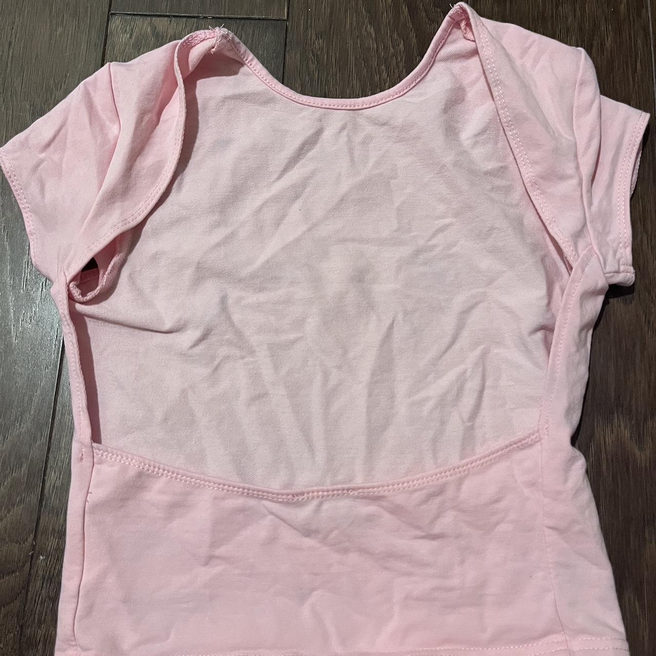 Edikted baby pink baby tee open back size small - Depop