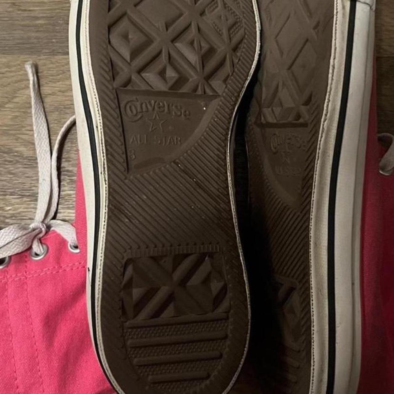 knee high converse hot pink Men’s 8/Women’s 10 - Depop