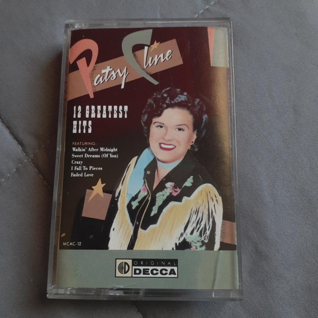 12 Greatest Hits by Patsy Cline (Cassette Tape, 1988... - Depop