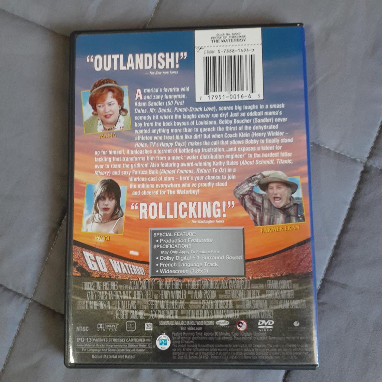 The Waterboy (DVD, 1998) Adam Sandler Kathy... - Depop