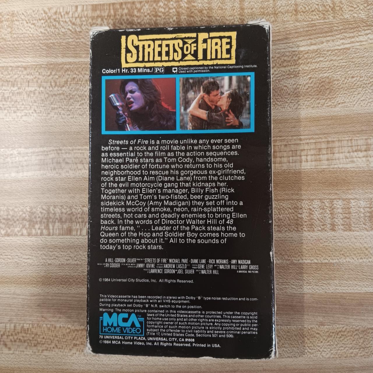 Streets of Fire Rock & Roll Fable 1984 VHS Michael... | Depop