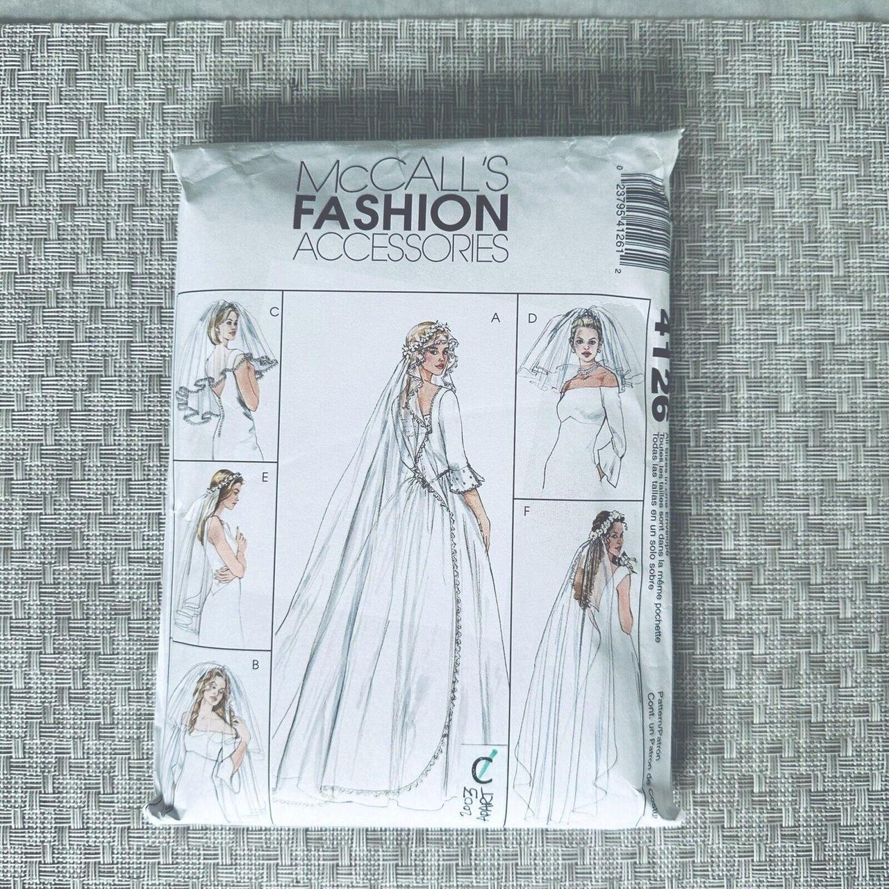 McCalls 4126 Bridal Veil Sewing Patterns 6 Designs... - Depop