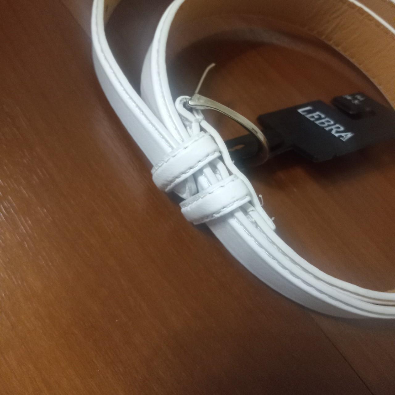 White Vintage LEBRA Belt Never used with tag... - Depop