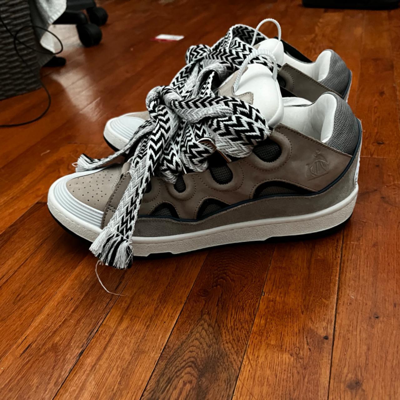 Grey lanvins size 10 . EU 42 I have the box and... - Depop