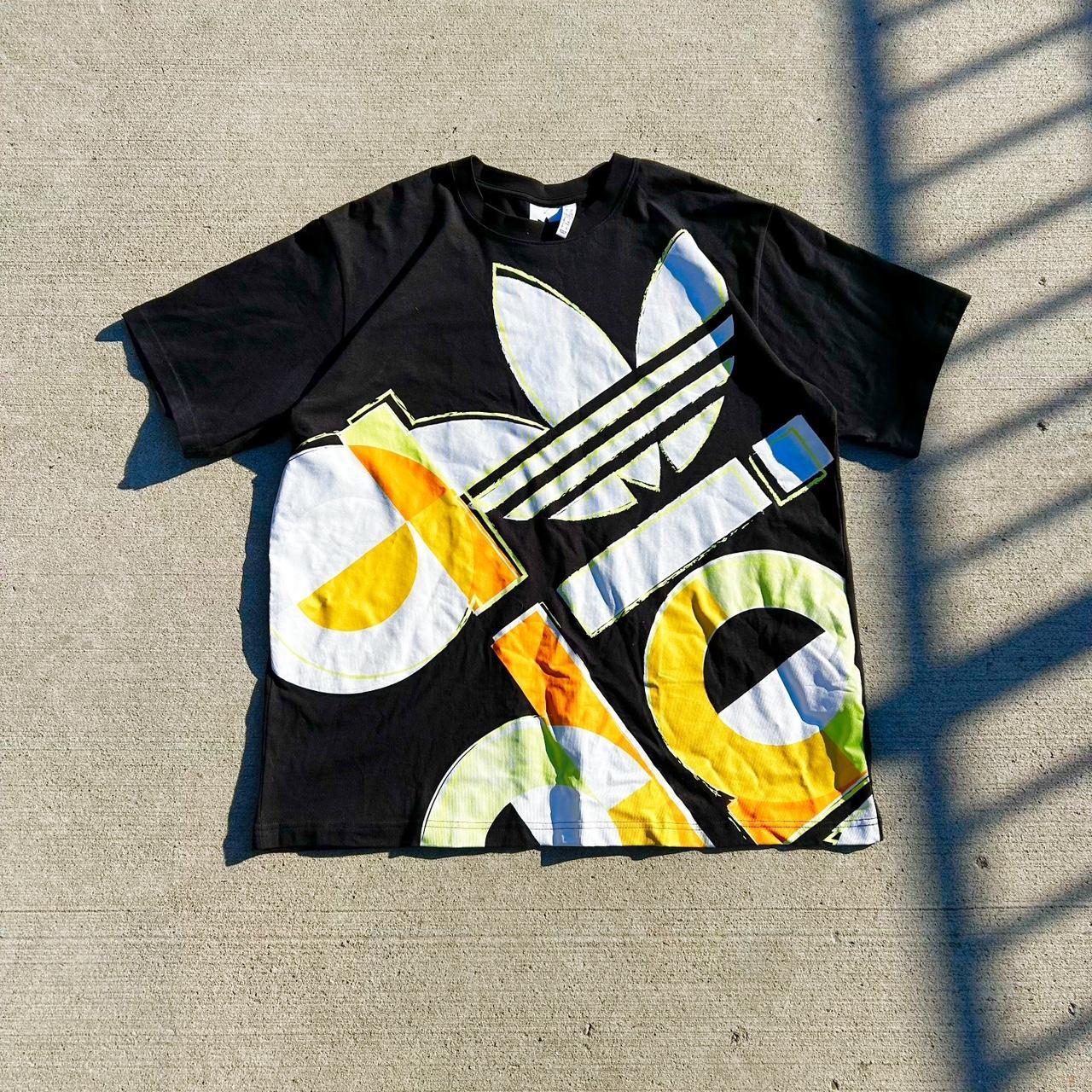 Vintage early 00's Adidas all over print shirt Size XL | Depop
