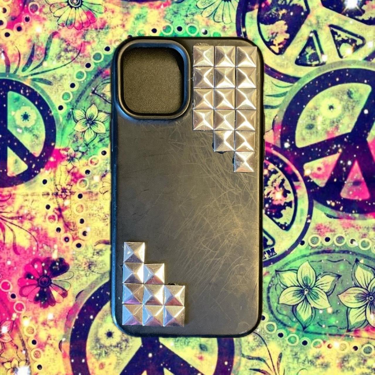 studded phone case for iPhone 12 pro made by me... | Depop