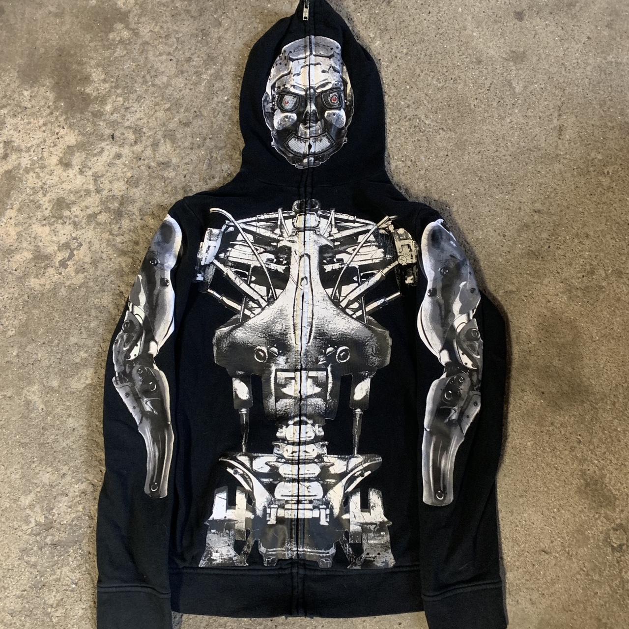 2000s tony hawk jacket tough front print size L... - Depop