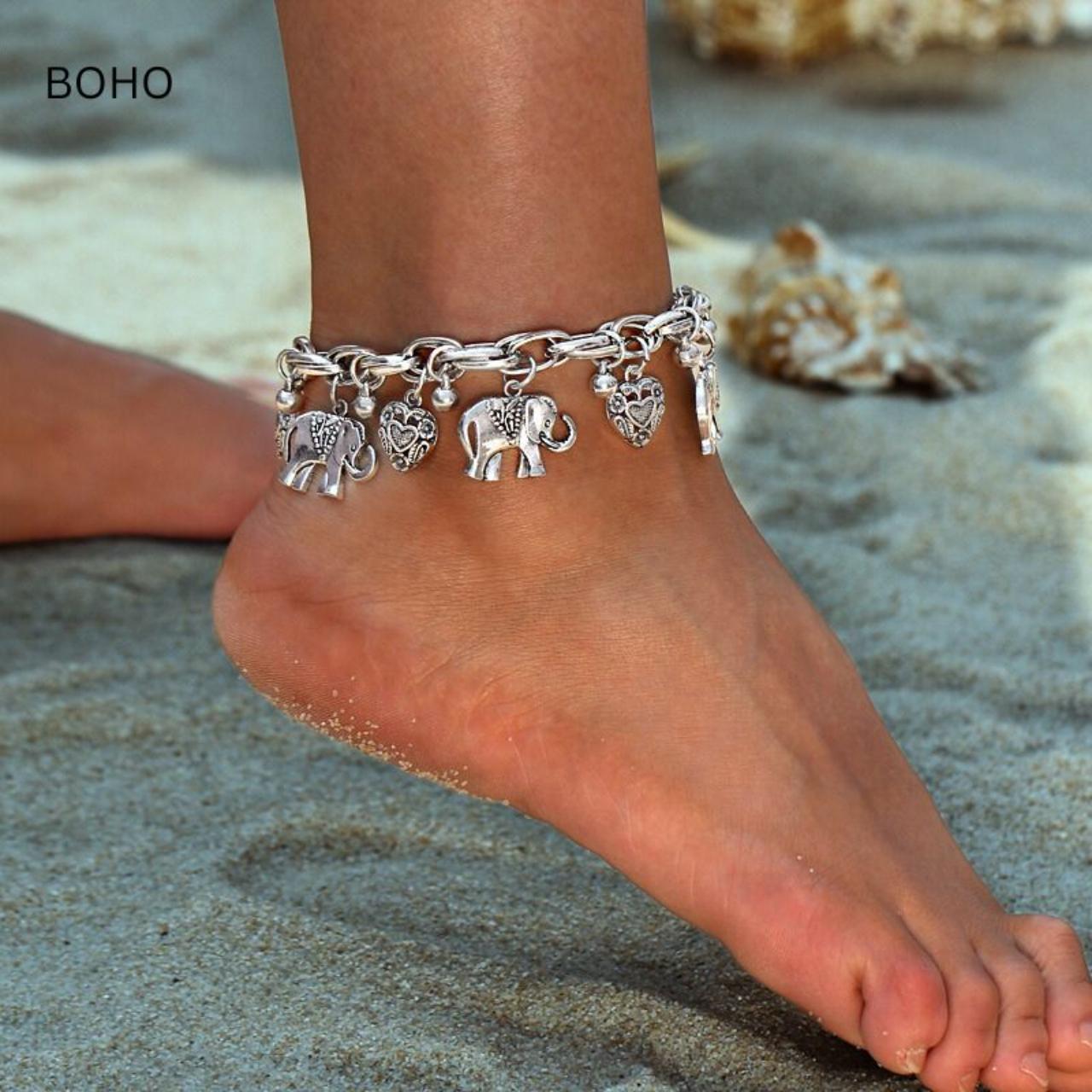 #Vintage #Silver Color #Anklets for #Women #Bracelet... - Depop