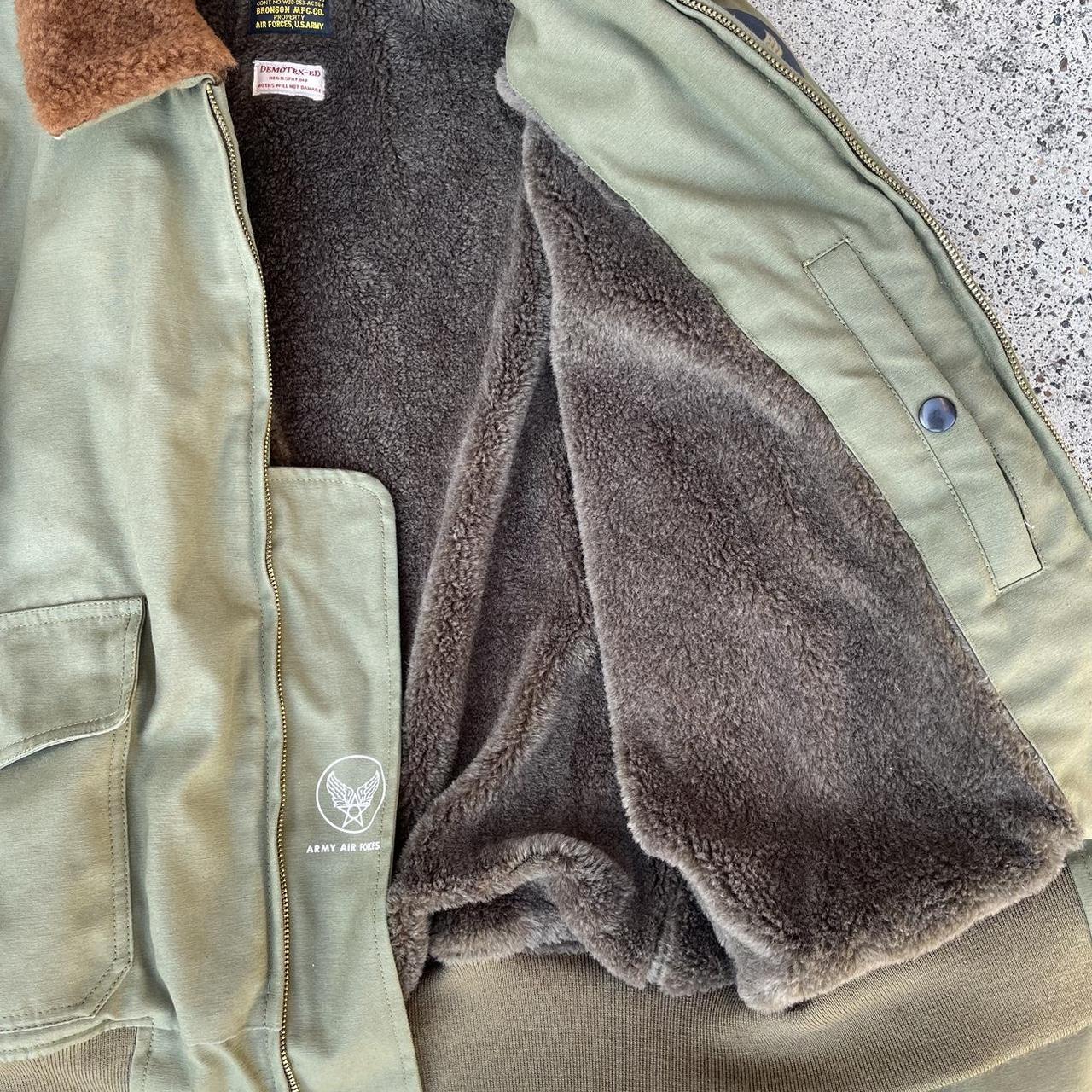 1940s B-10 Bomber Jacket Reproduction - M Cotton... - Depop