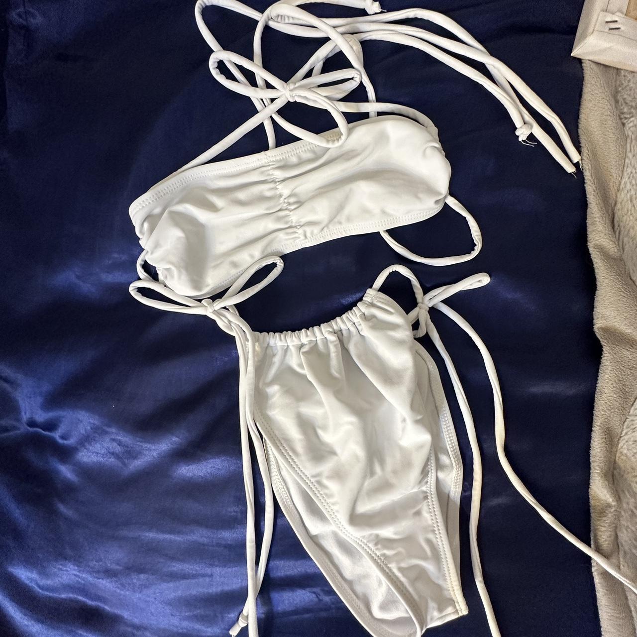 Motel Women's White Bikinis-and-tankini-sets | Depop