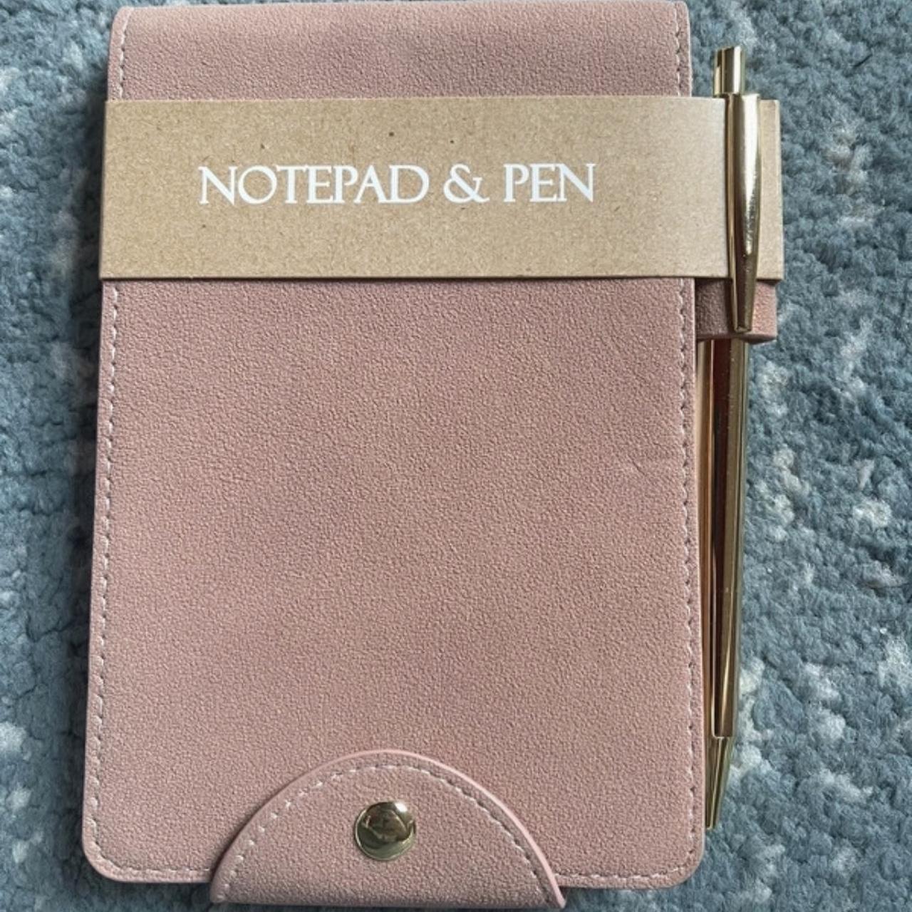 Notebook with pen #rosegold #diary #planner #gold... - Depop