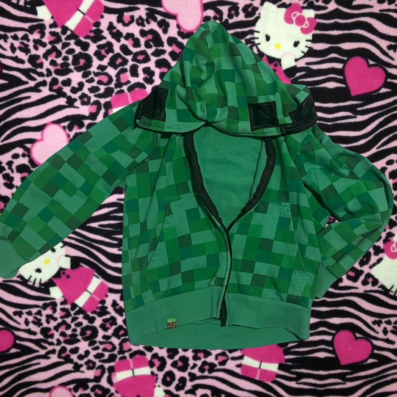 Kids Minecraft jacket zipper is sadly broken... - Depop