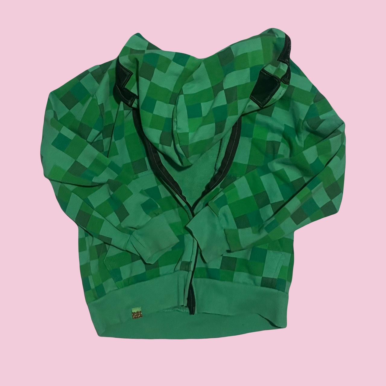 Kids Minecraft jacket zipper is sadly broken... - Depop
