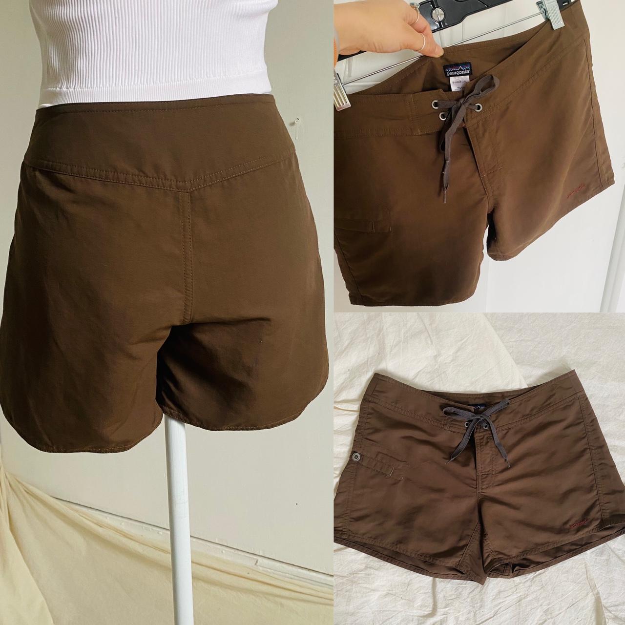 Brown swimming shorts by Patagonia In excellent... - Depop