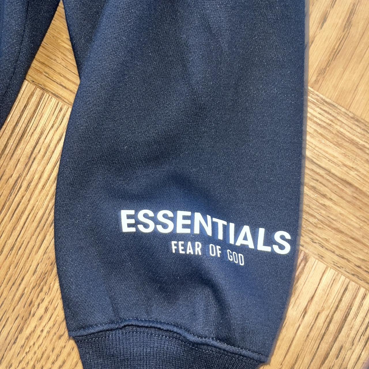 ESSENTIALS black hoodie - Depop