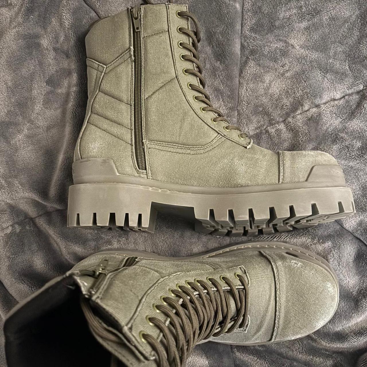 Green Balenciaga Strike Boots Size 45 Dm with offers | Depop